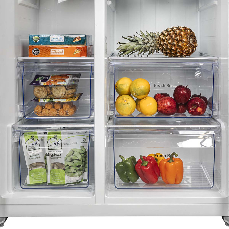 یخچال و فریزر ساید بای ساید 30 فوتی ایکس ویژن مدل TS666-AWD/ASD – فروشگاه اینترنتی کاسکو